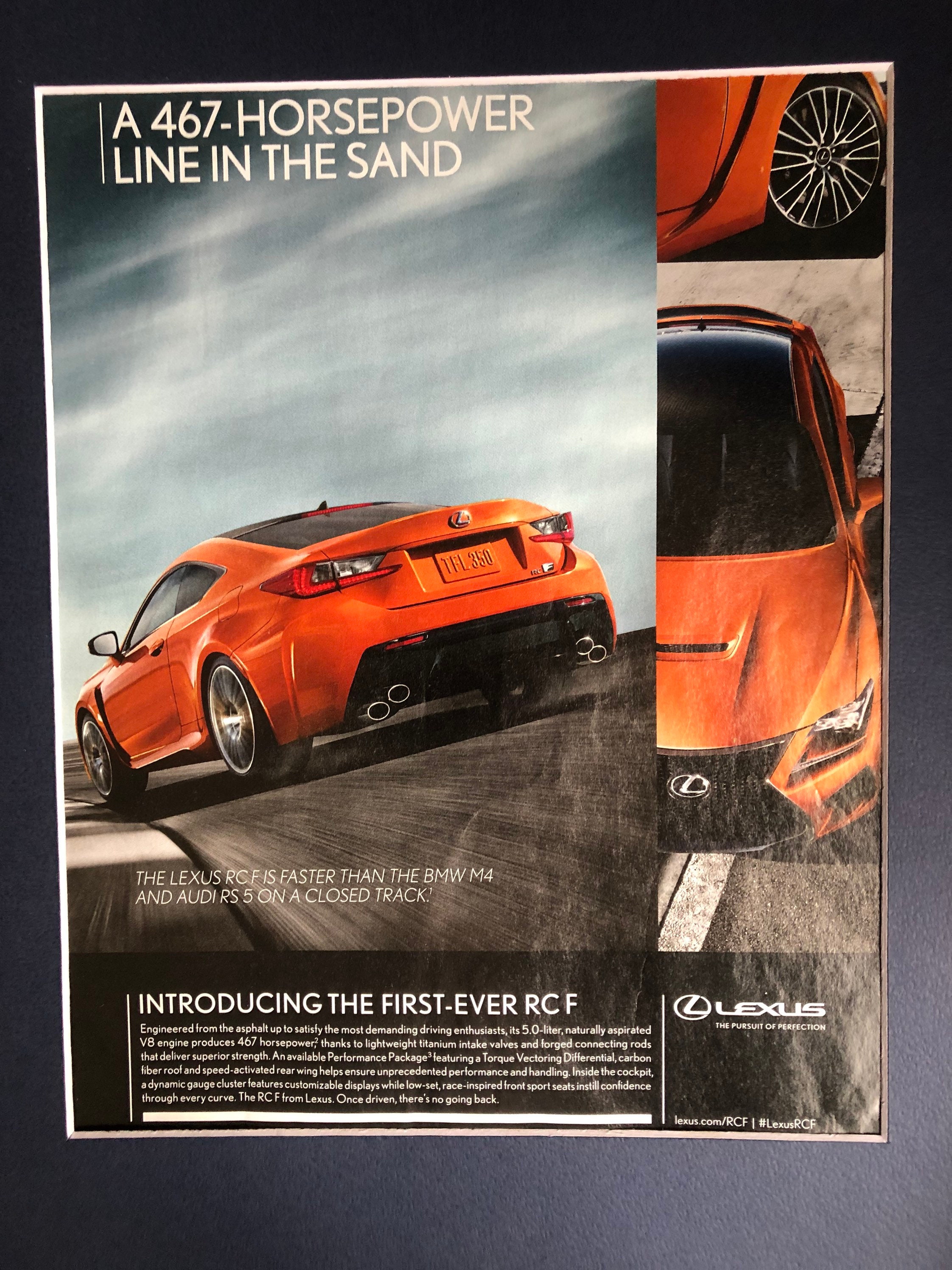2000's Lexus RC F Print Advertisement - Etsy