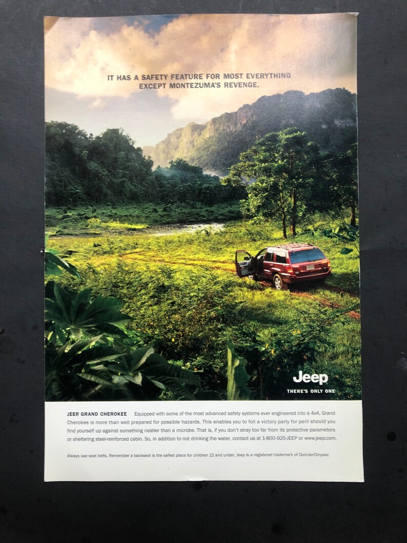 2000's Jeep Cherokee 4x4 Advertisement - Etsy