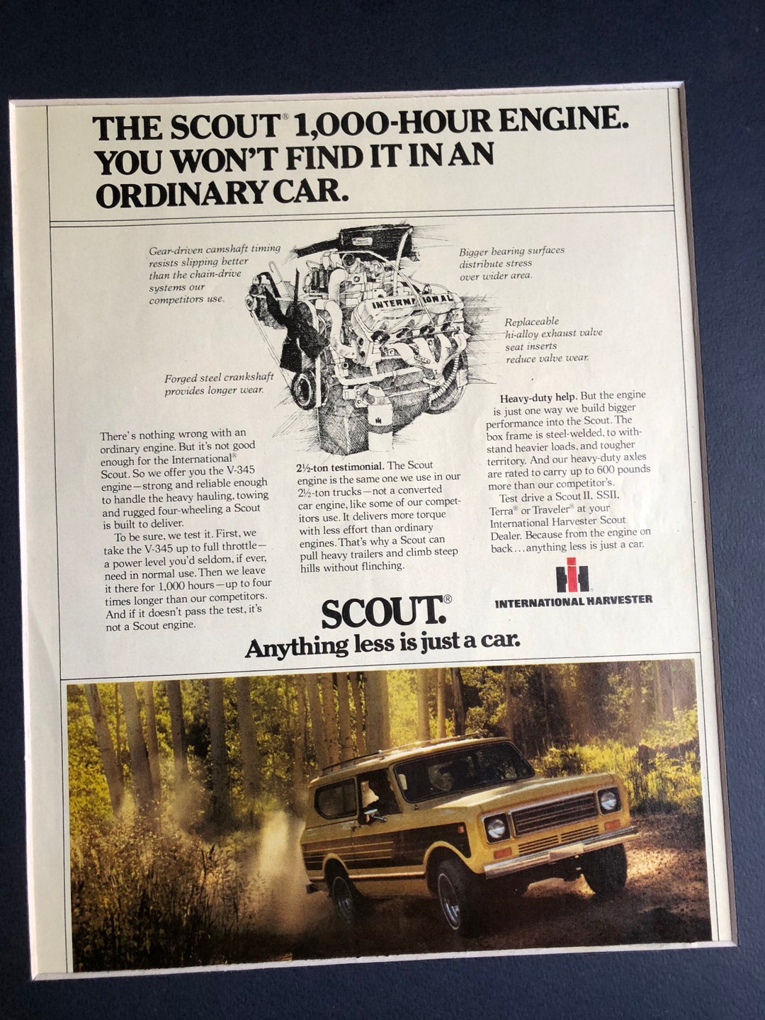 1970's Scout International Harvester Advertisement - Etsy