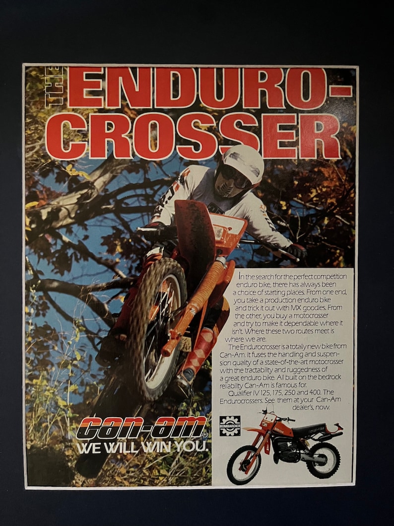 1980's Enduro-crosser Advertisement - Etsy