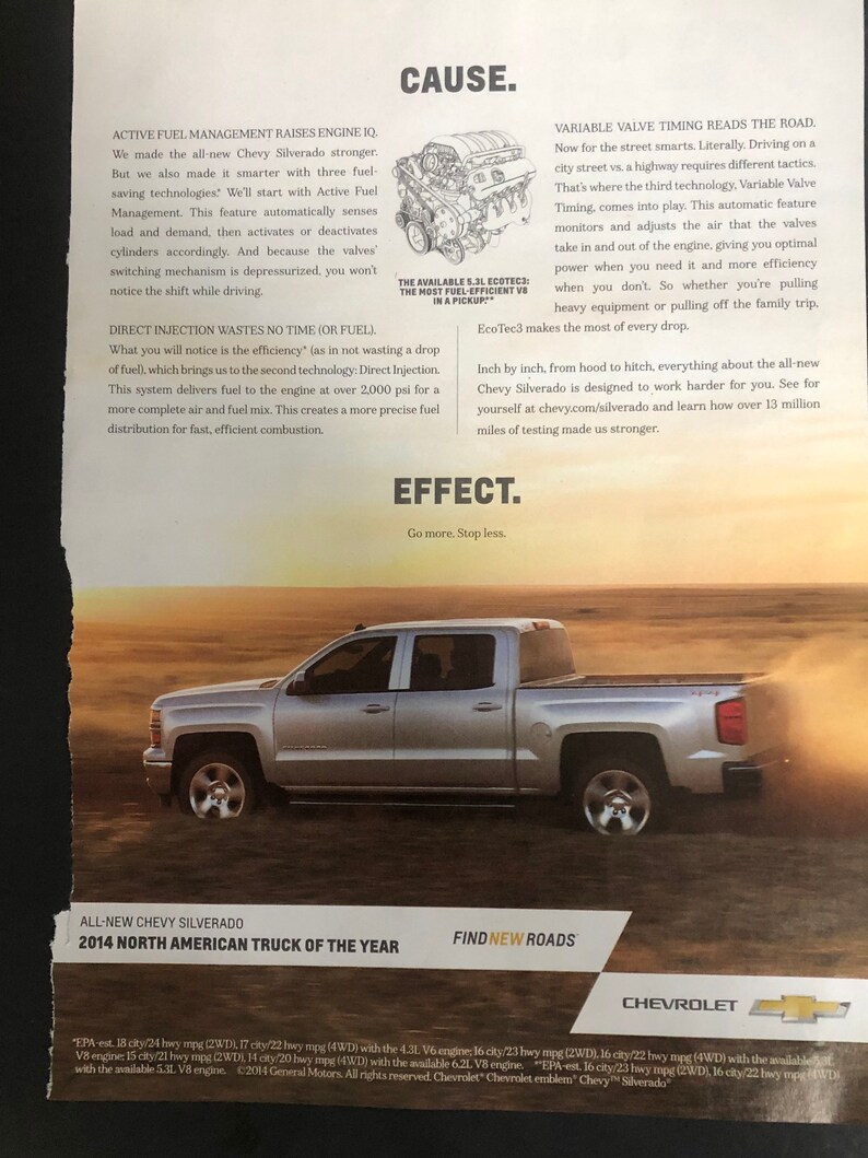 2000's Chevy Silverado Advertisement - Etsy