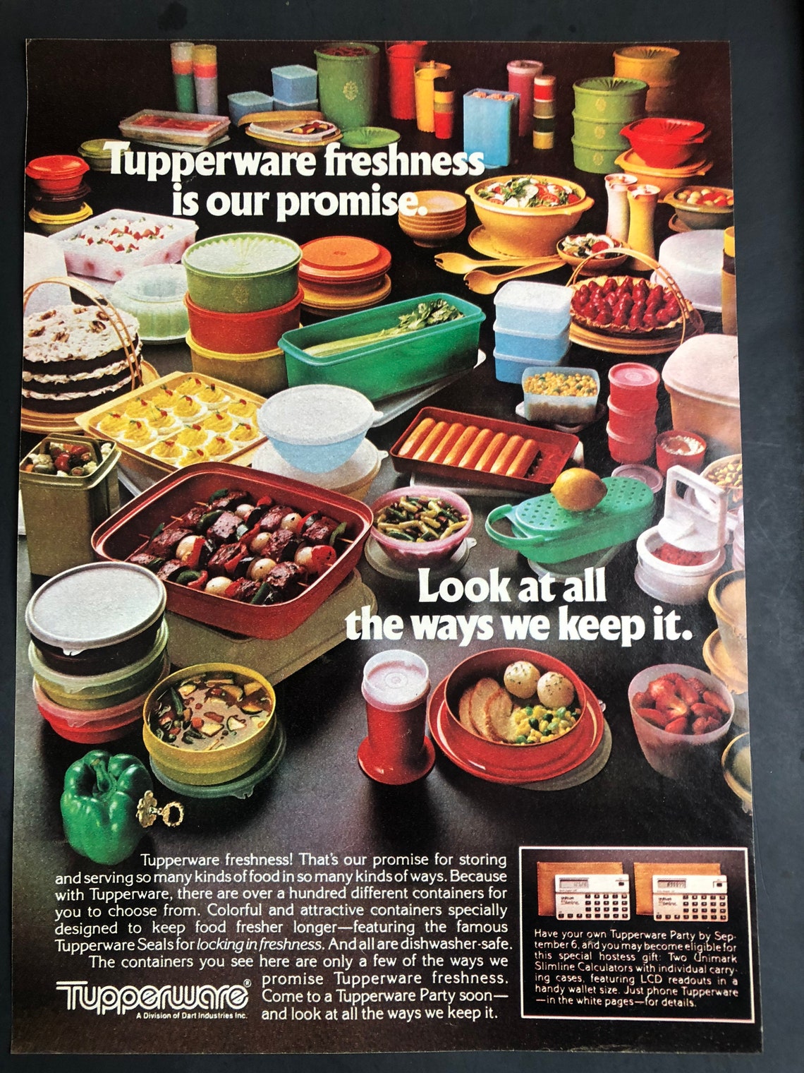 1980's Tupperware Advertisement - Etsy