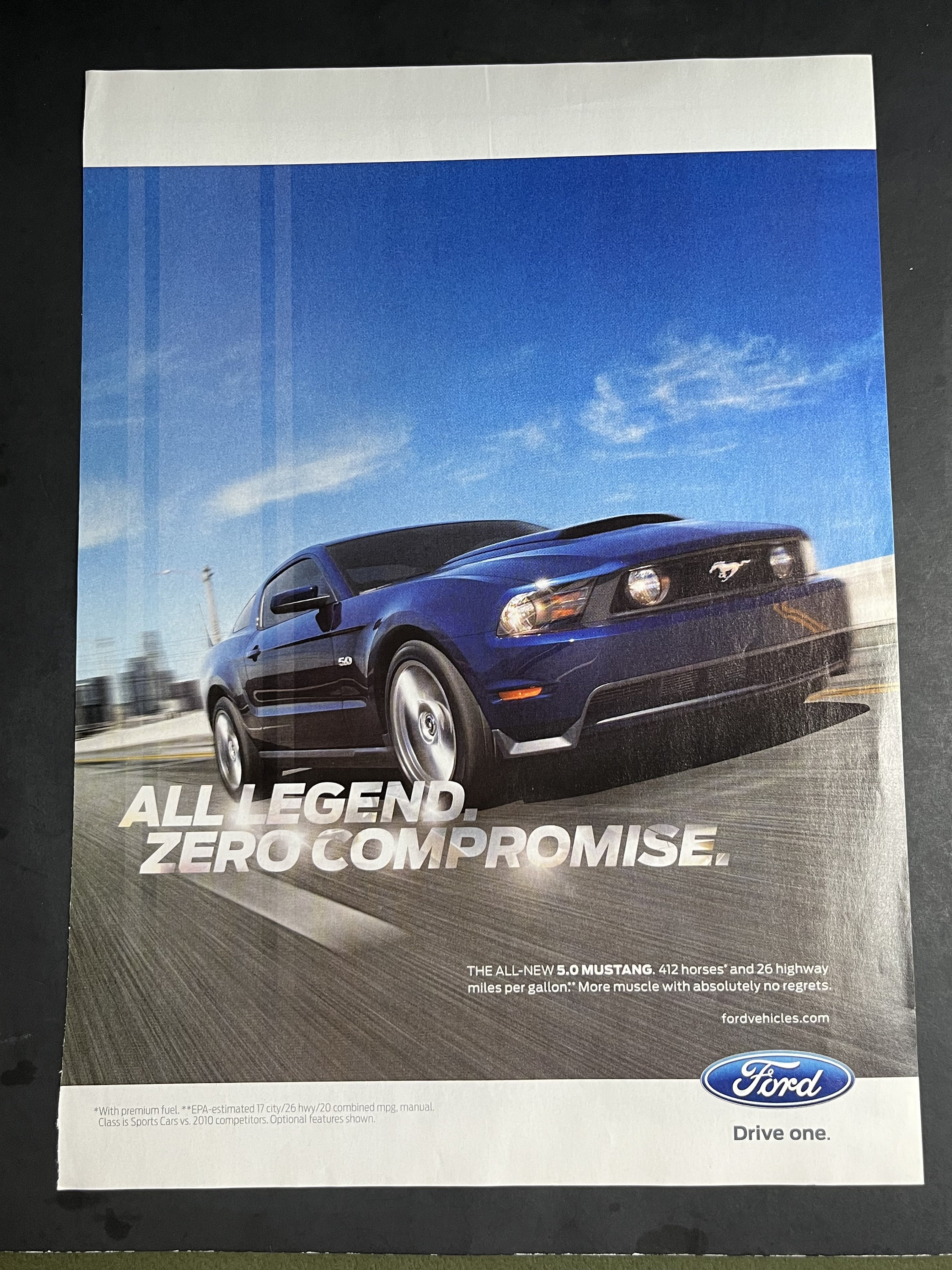 2000's Ford 5.0 Mustang Print Advertisement - Etsy