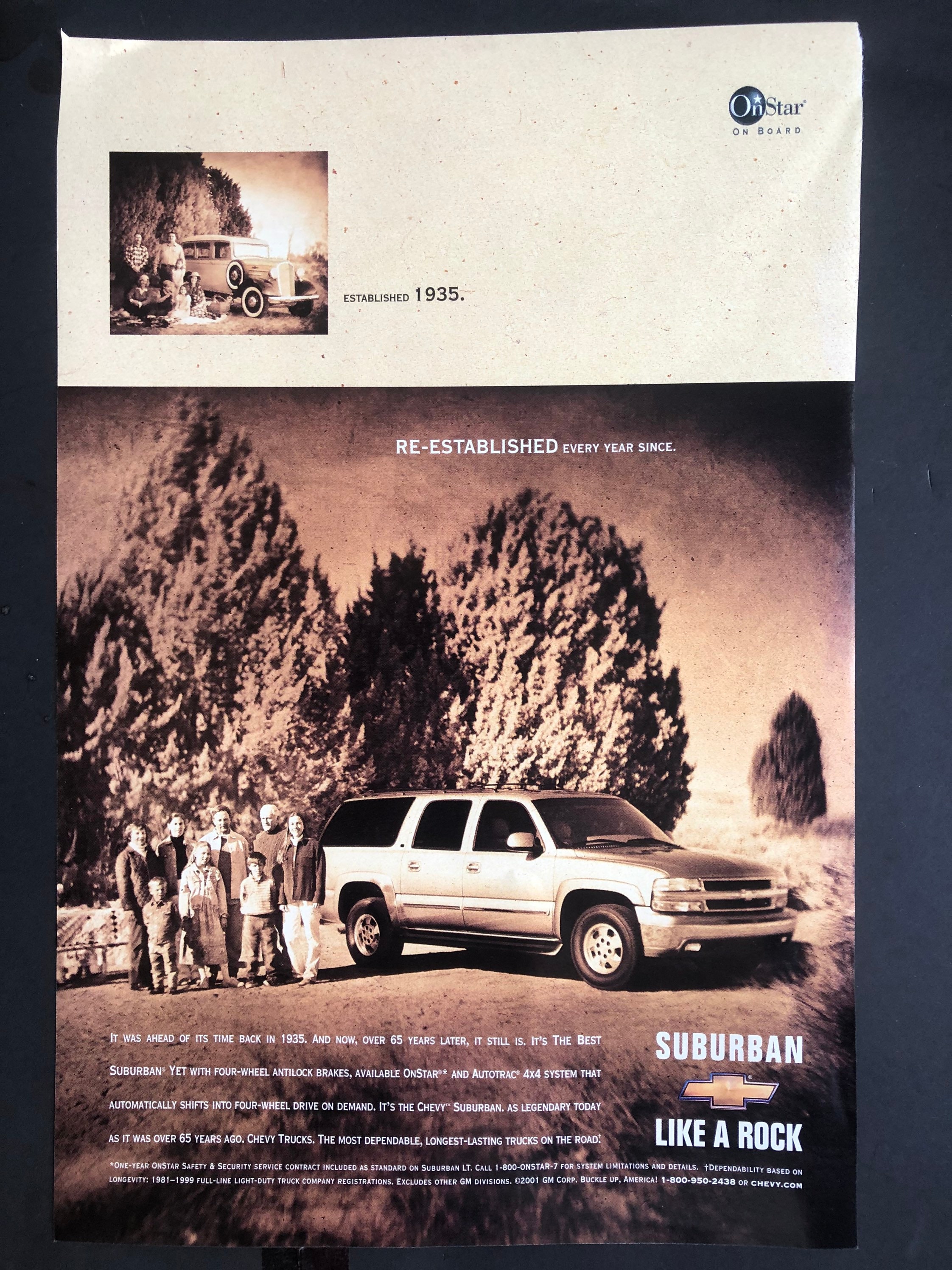 2000's Chevy Suburban Print Advertisement - Etsy