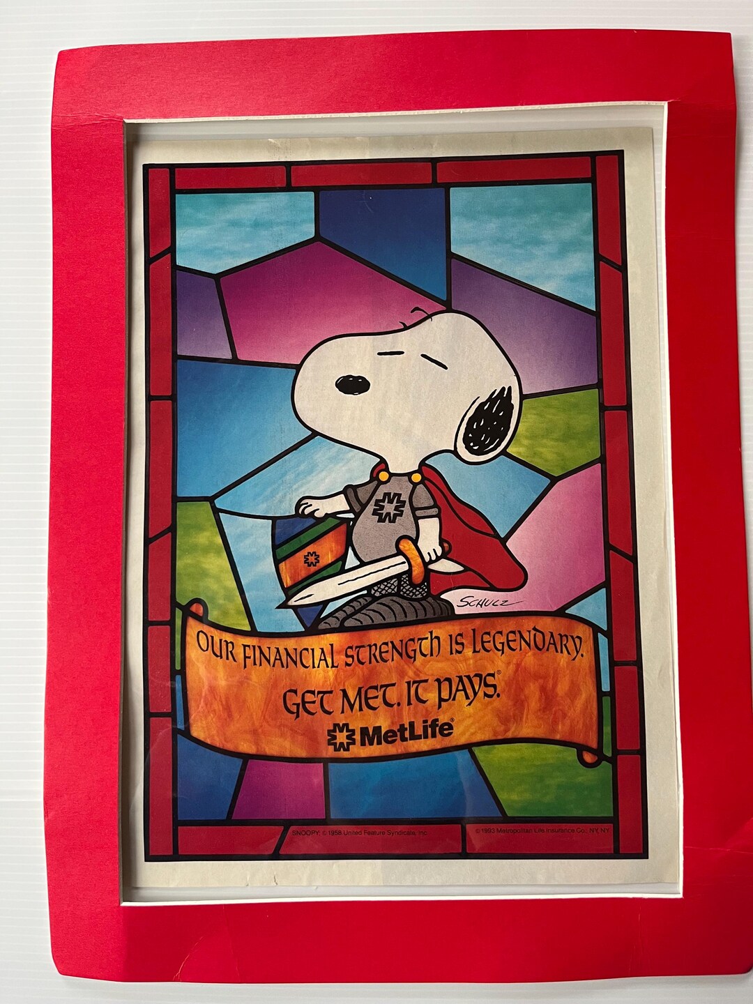 1990's Snoopy Metlife Original Print Ad - Etsy