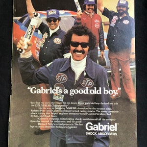 1980's Gabriel Shocks Richard Petty Advertisement - Etsy