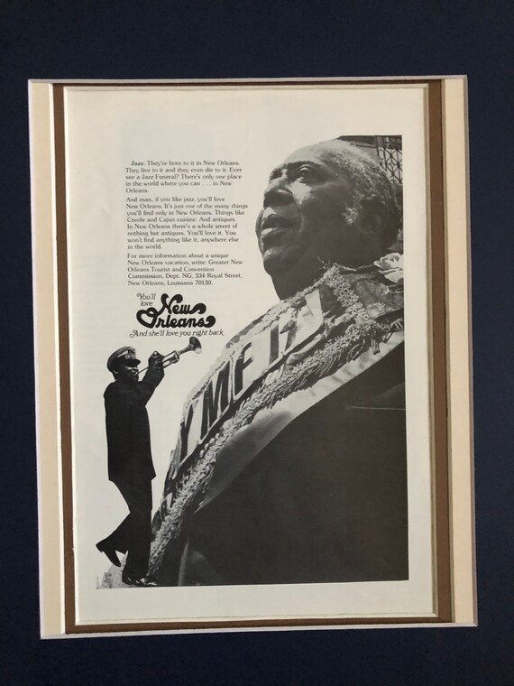 1970's New Orleans Jazz Advertisement - Etsy