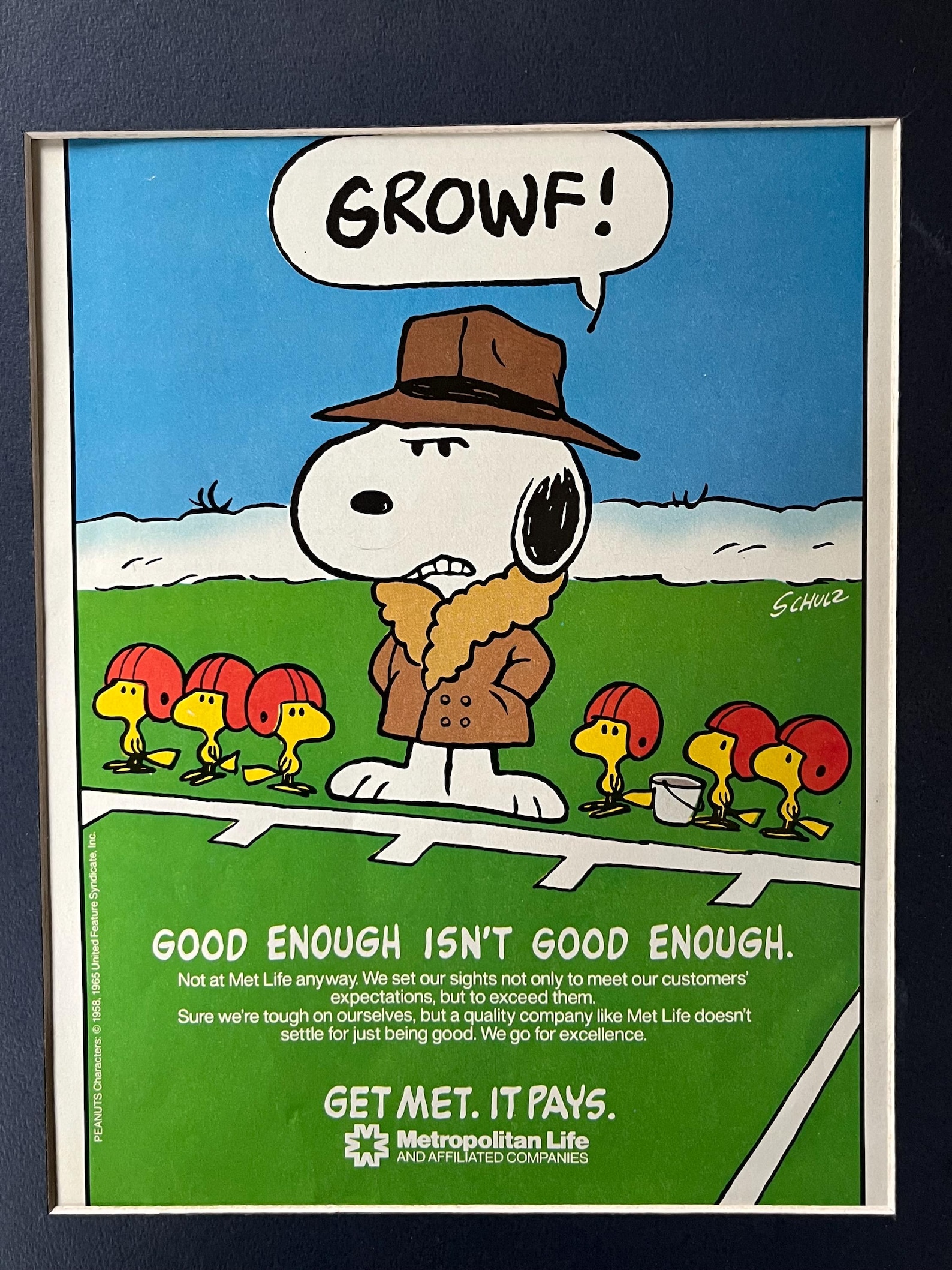 1986 Snoopy Metlife Original Print Ad - Etsy