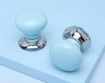 Light Blue Door Knobs - Etsy