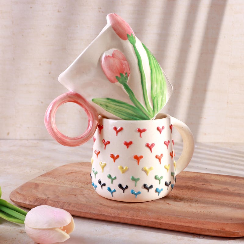 Ceramic Tea Cup Tulip - Etsy UK