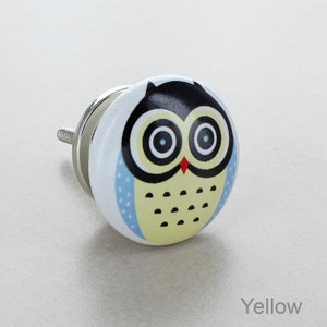 G Decor Owls Ceramic Door Knob Cupboard Pull Handle Drawer Knobs - Etsy