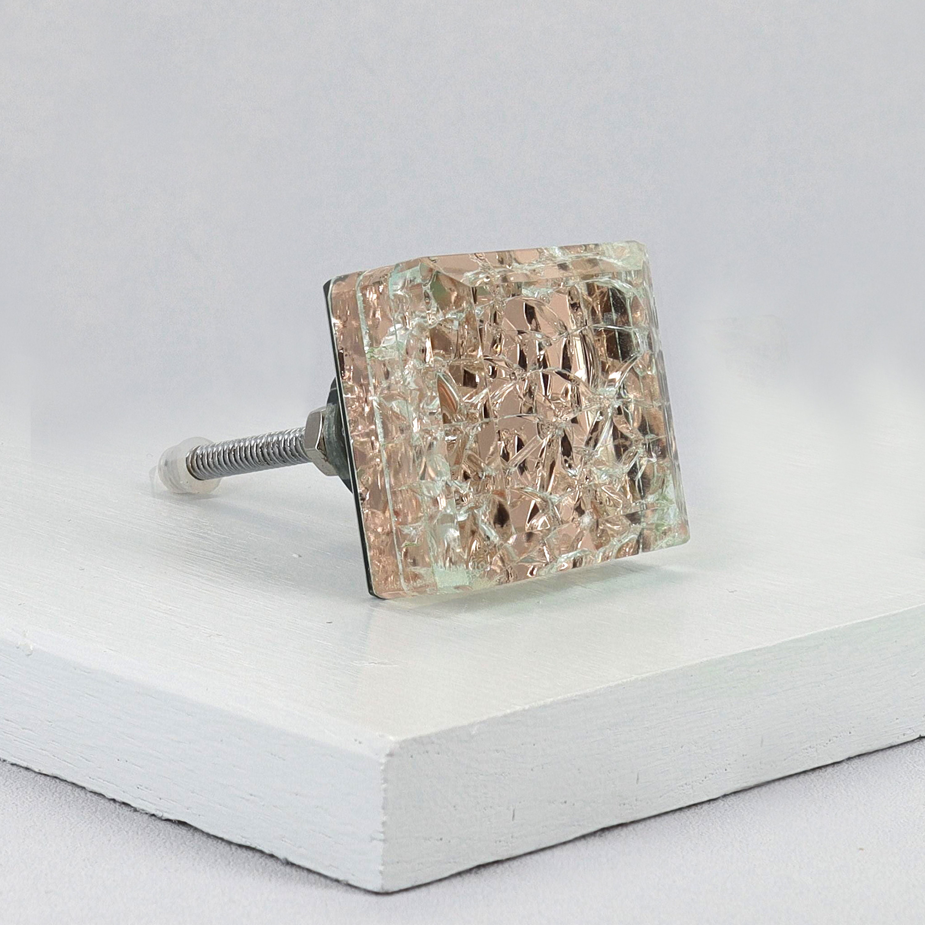 G Decor Maison Crystal Crackle Mirror Glass Pull Knobs - Etsy UK