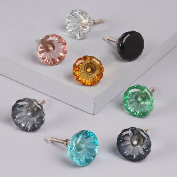 Blue Flower Knobs - Etsy