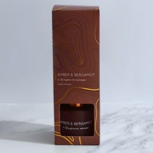 G Decor Amber and Bergamot Scented Reed Diffuser With Gift Box ...