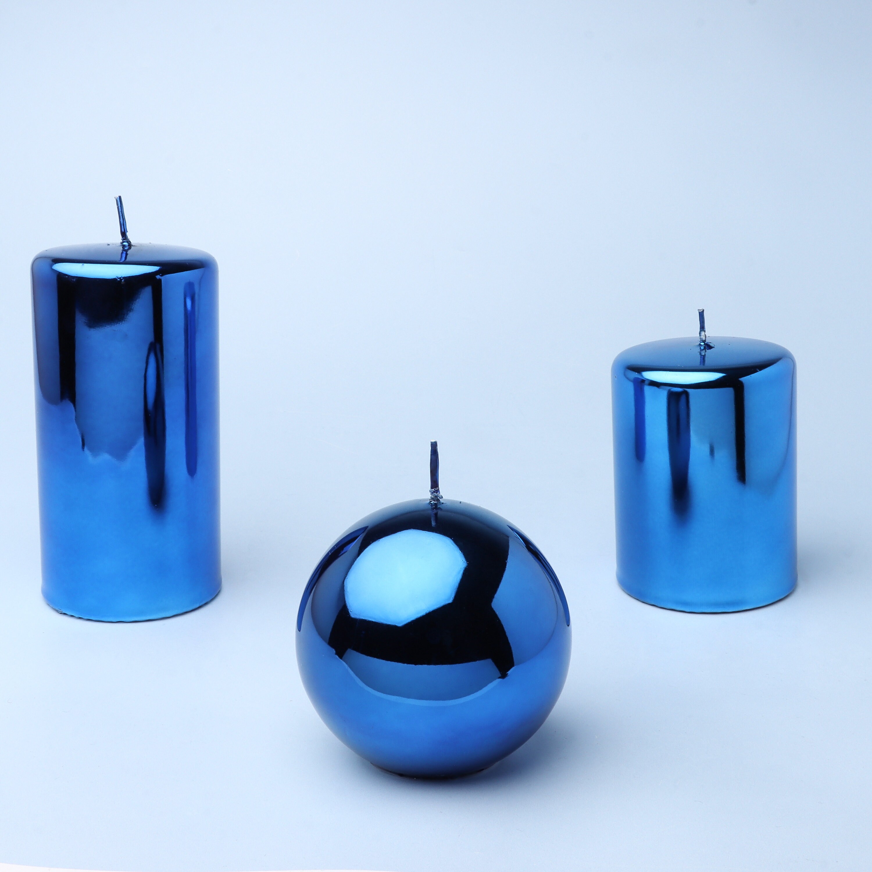 G Decor Blue Glass Effect Candles Cupboard Knobs - Etsy