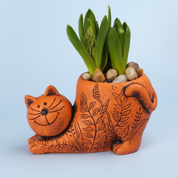 Cat Planter - Etsy