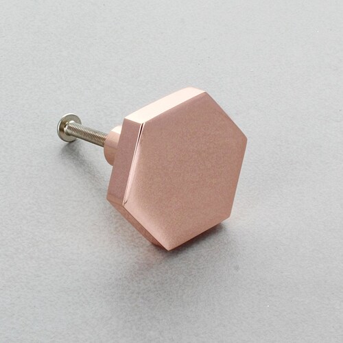 G Decor Set of 6 Luxury Rose Gold Cabinet Pull Knobs | Etsy