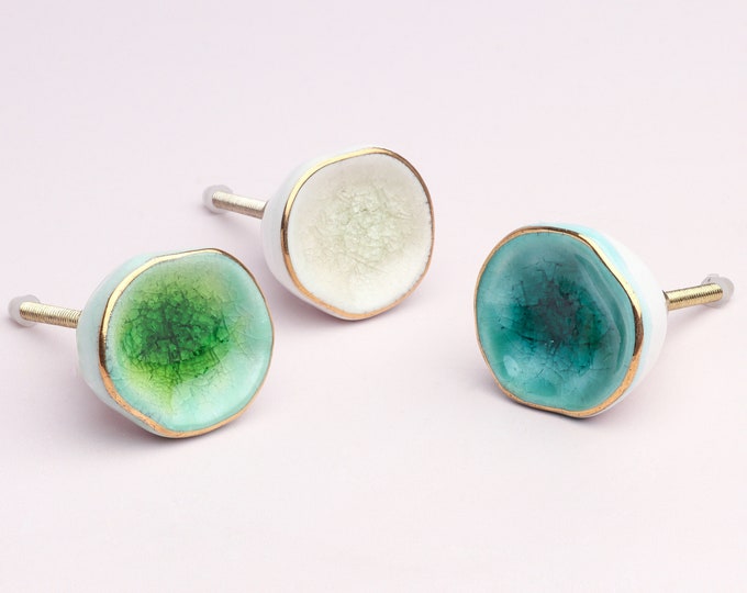 Solid Raw Brass Mini Knob - Etsy