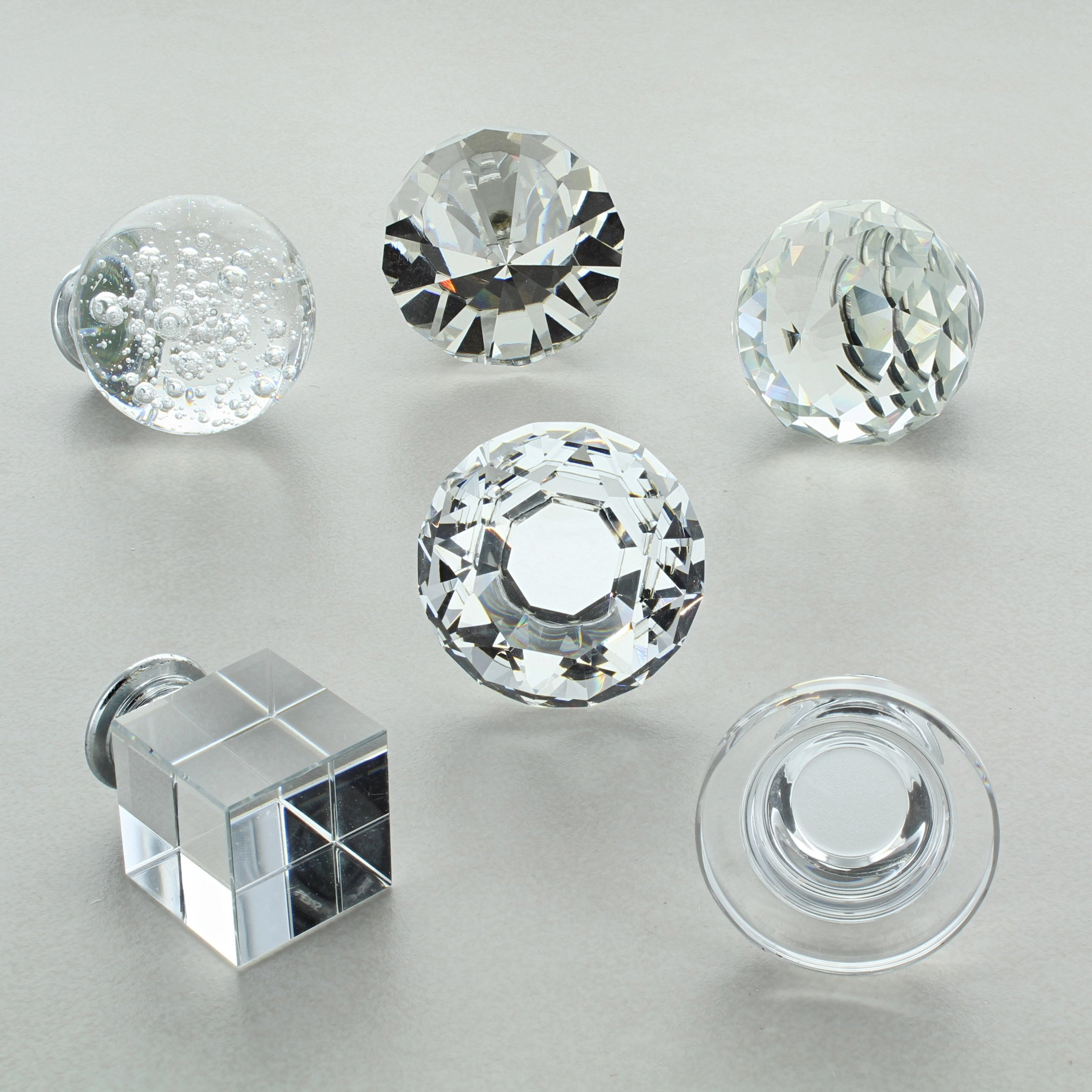 G Decor Crystal Glass Cupboard Knobs Drawer Knobs - Etsy