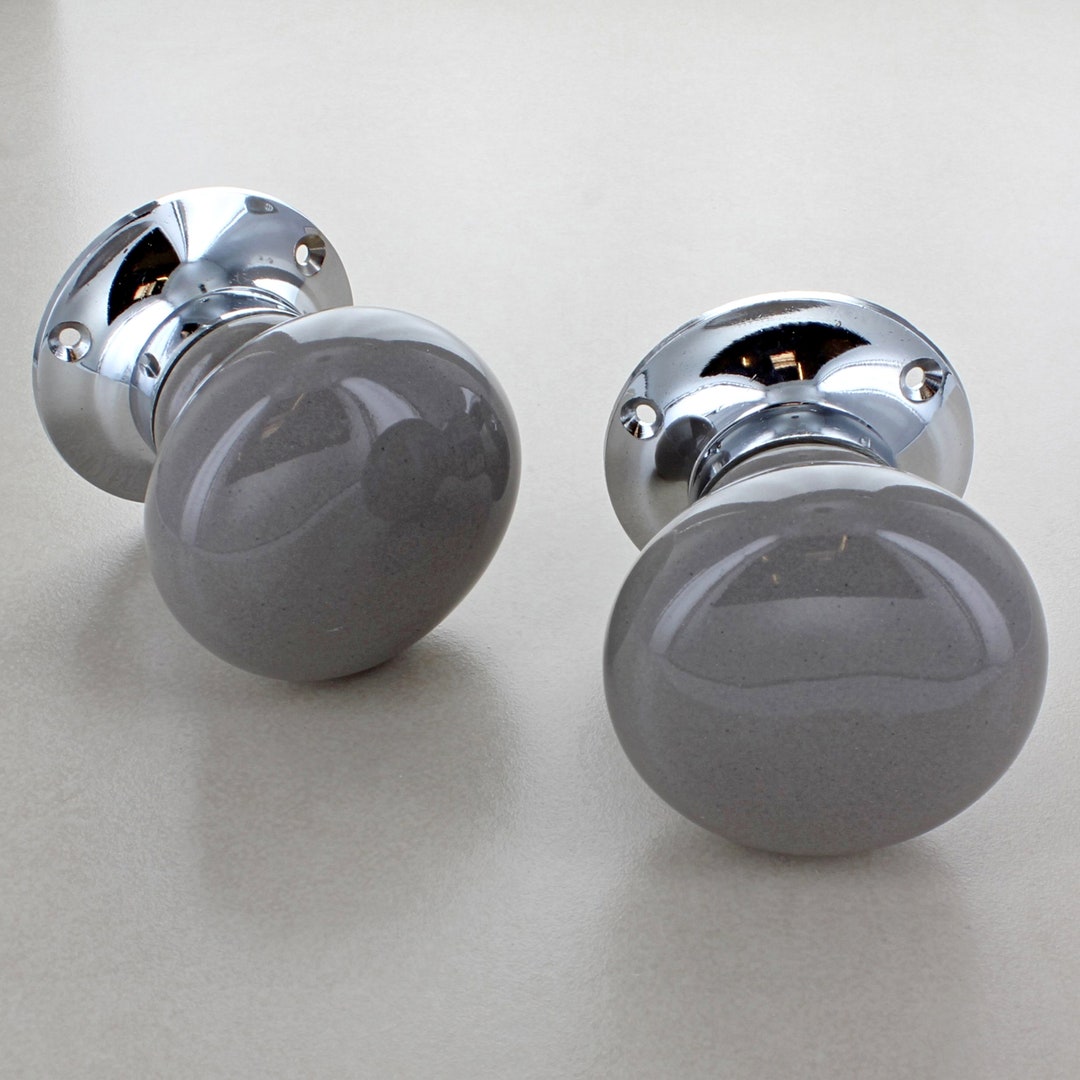 G Decor Dark Grey Plain Mortice Door Knobs Set - Etsy UK