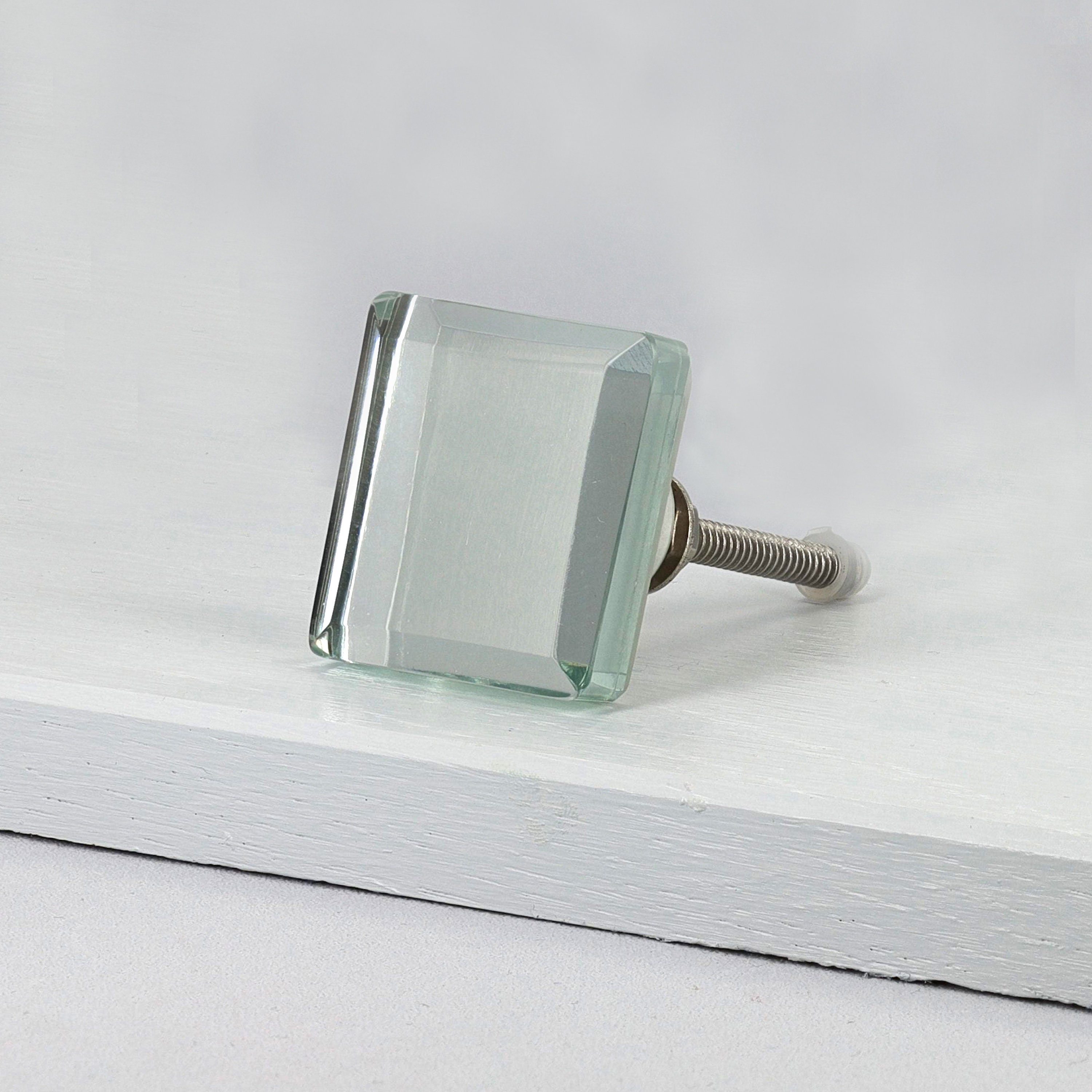 G Decor Alma Crystal Clear Mirror Glass Pull Knobs - Etsy