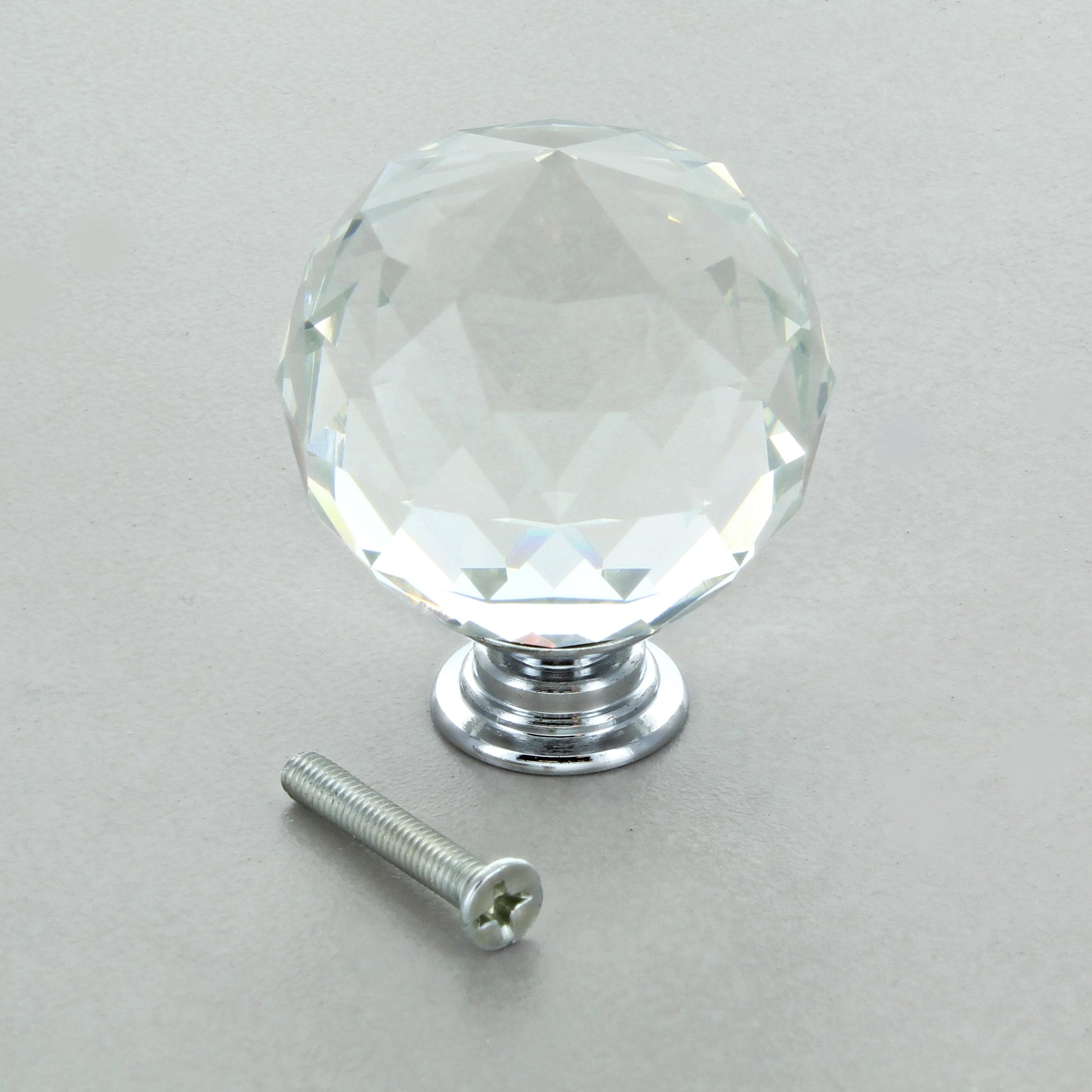 G Decor Crystal Glass Cupboard Knobs Drawer Knobs - Etsy