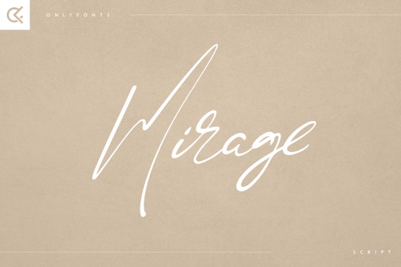 Mirage Creative Script Font - Etsy