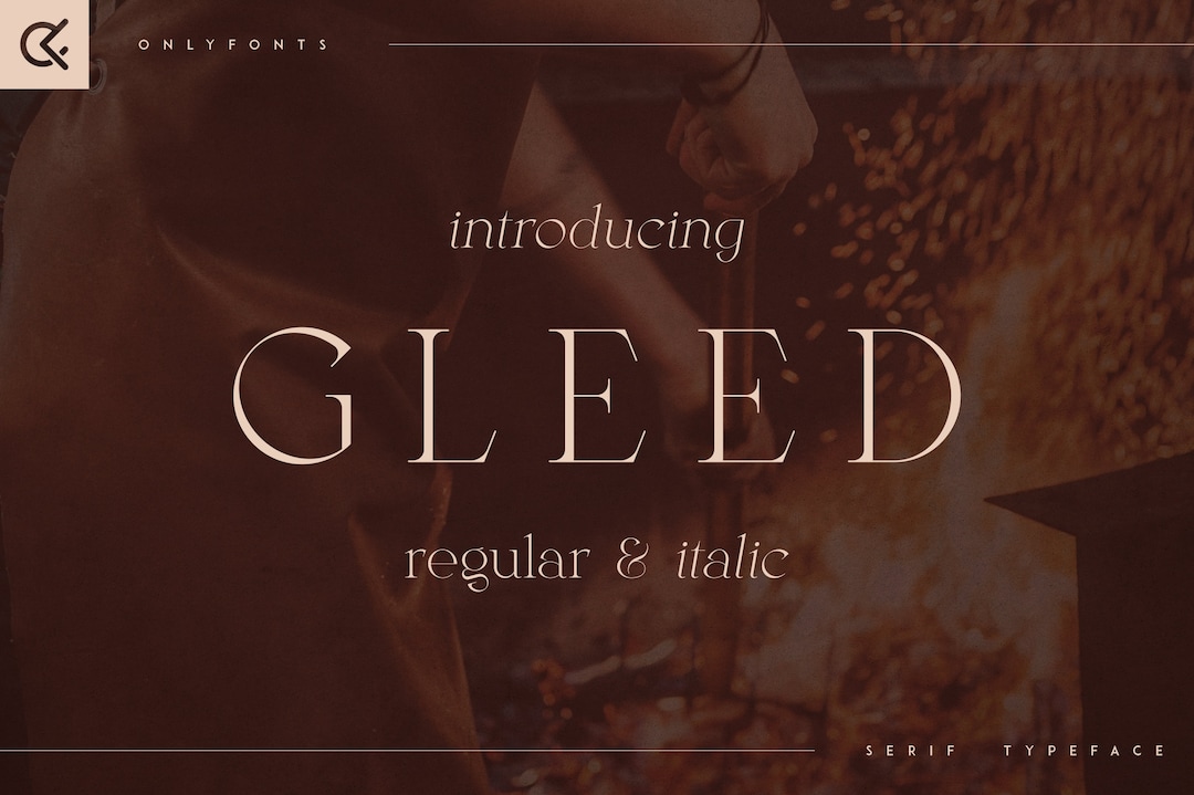 Gleed - Minimal Serif Typeface - Etsy