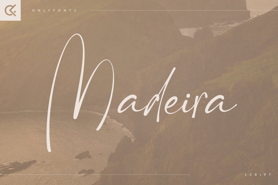 Madeira - Handmade Script Font - Etsy