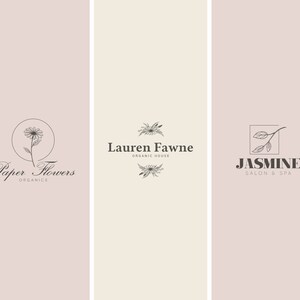 12 Floral Logo Templates - Ai & PS - Etsy