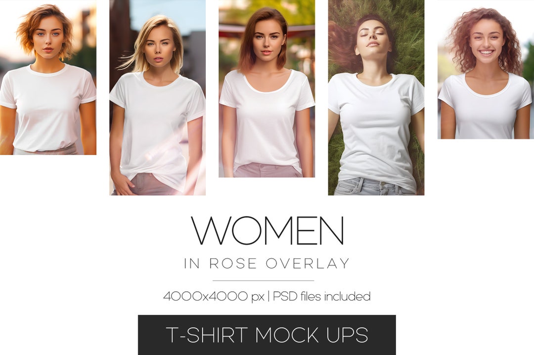 Women Muck Ups. Fashion Mock Up. T-shirt Mock Up. Feminine. Creative ...