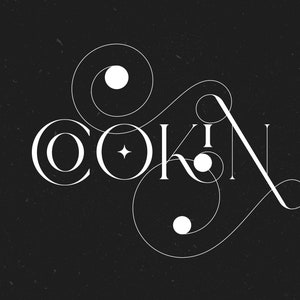 Moon Type Creative Logo Font - Etsy