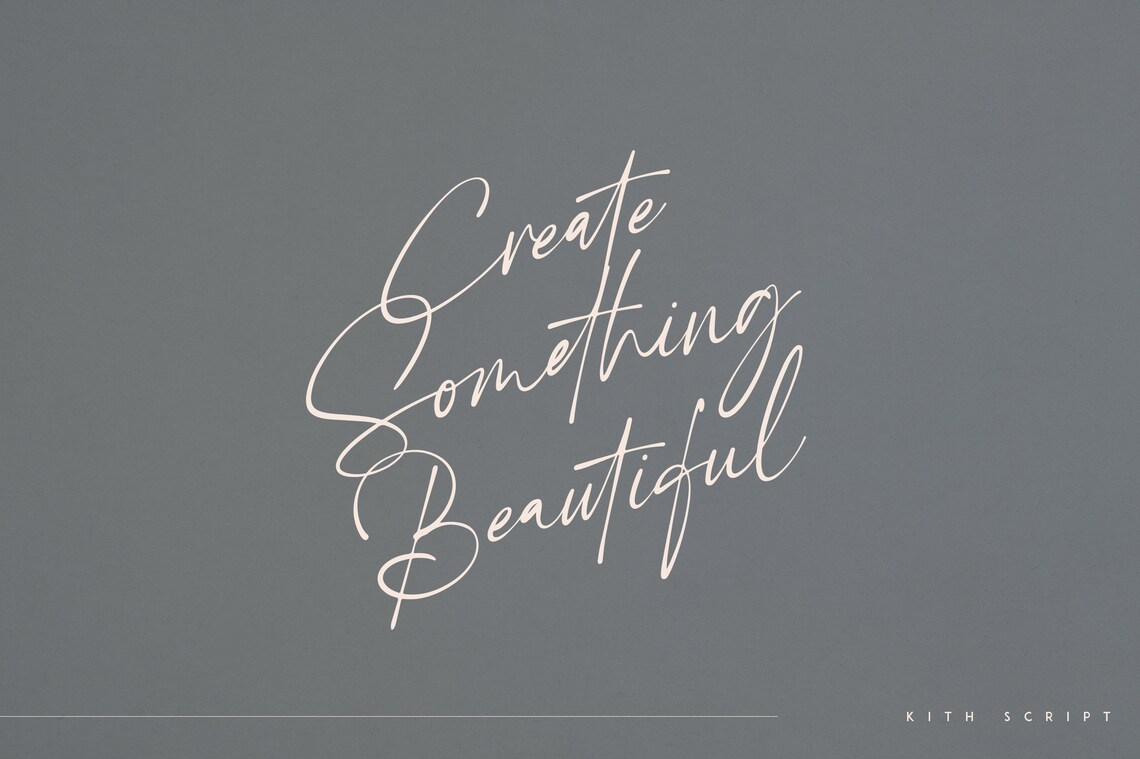 Kith Handmade Script - Etsy