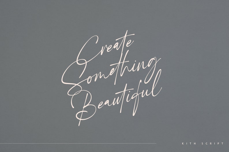 Kith Handmade Script - Etsy