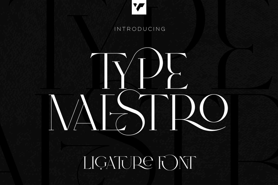 Type Maestro Ligature Serif Font With 100+ Stylish Ligatures, Alternate ...