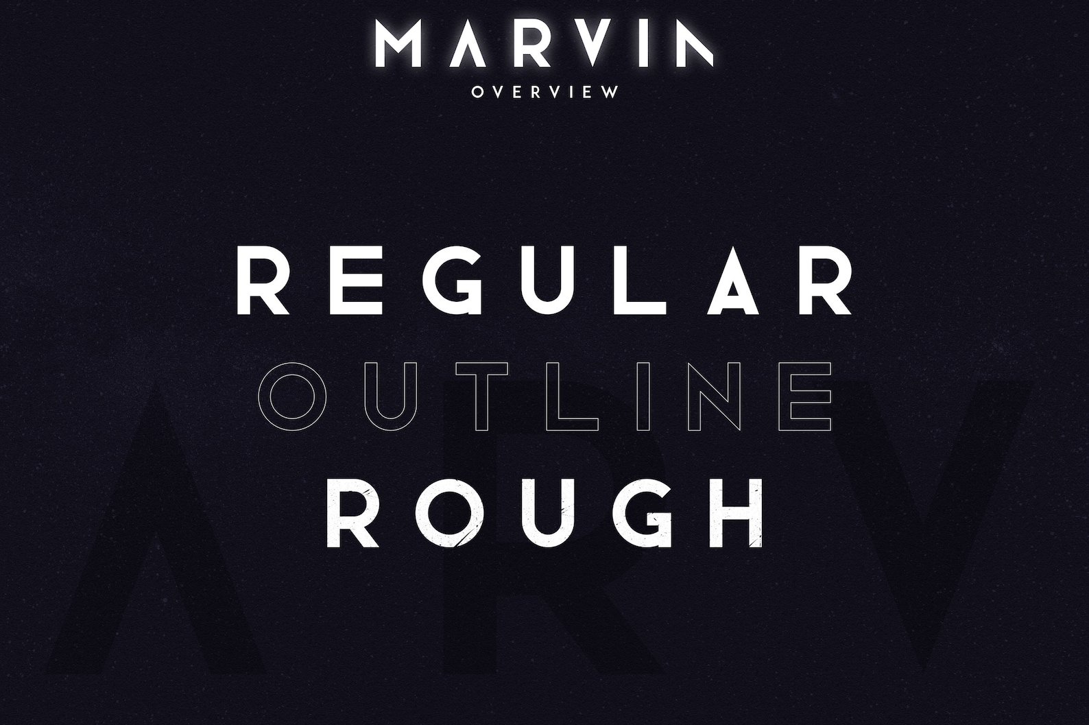 Marvin 3 Font Styles - Etsy