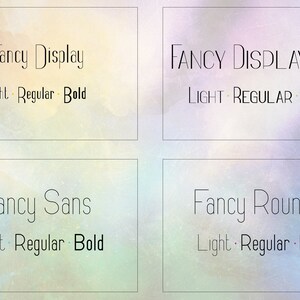 Fancy Font Family - 12 Fonts - Etsy