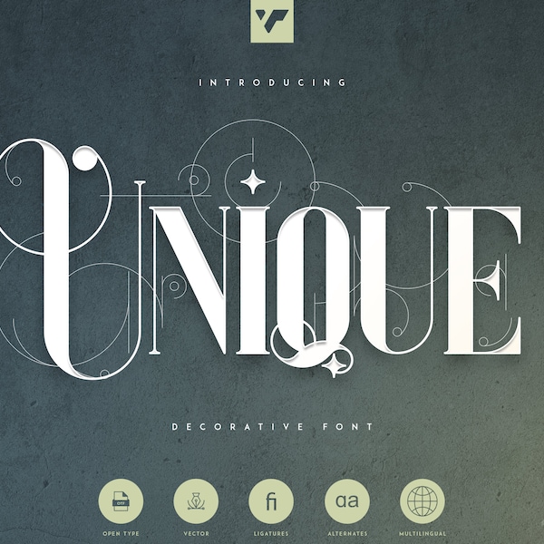 Decorative Font Svg - Etsy