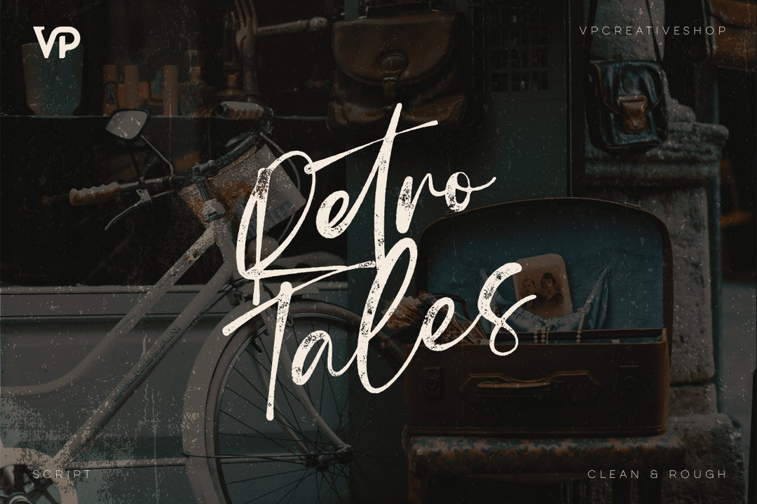 Retro Tales - Clean and Rough Fonts, Script Font, Wedding Font ...