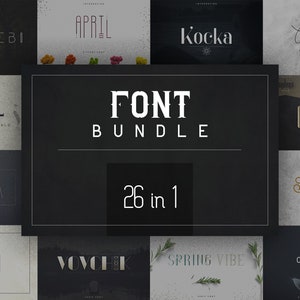26in1 Legendary Font Bundle | Font Collection | -95% off | Downloadable ...