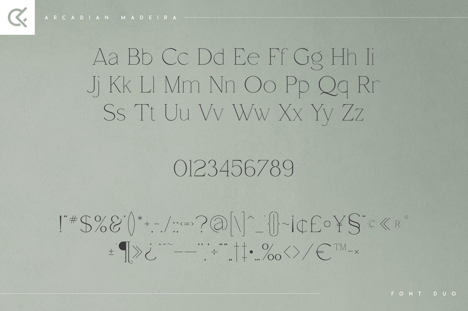 Arcadian & Moderna Modern Font Duo – Elegant Organic Typeface Pair With ...