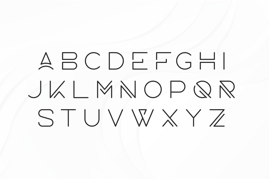 Inertia Logo Typeface – Futuristic Sans With 5 Weights, Alternate ...