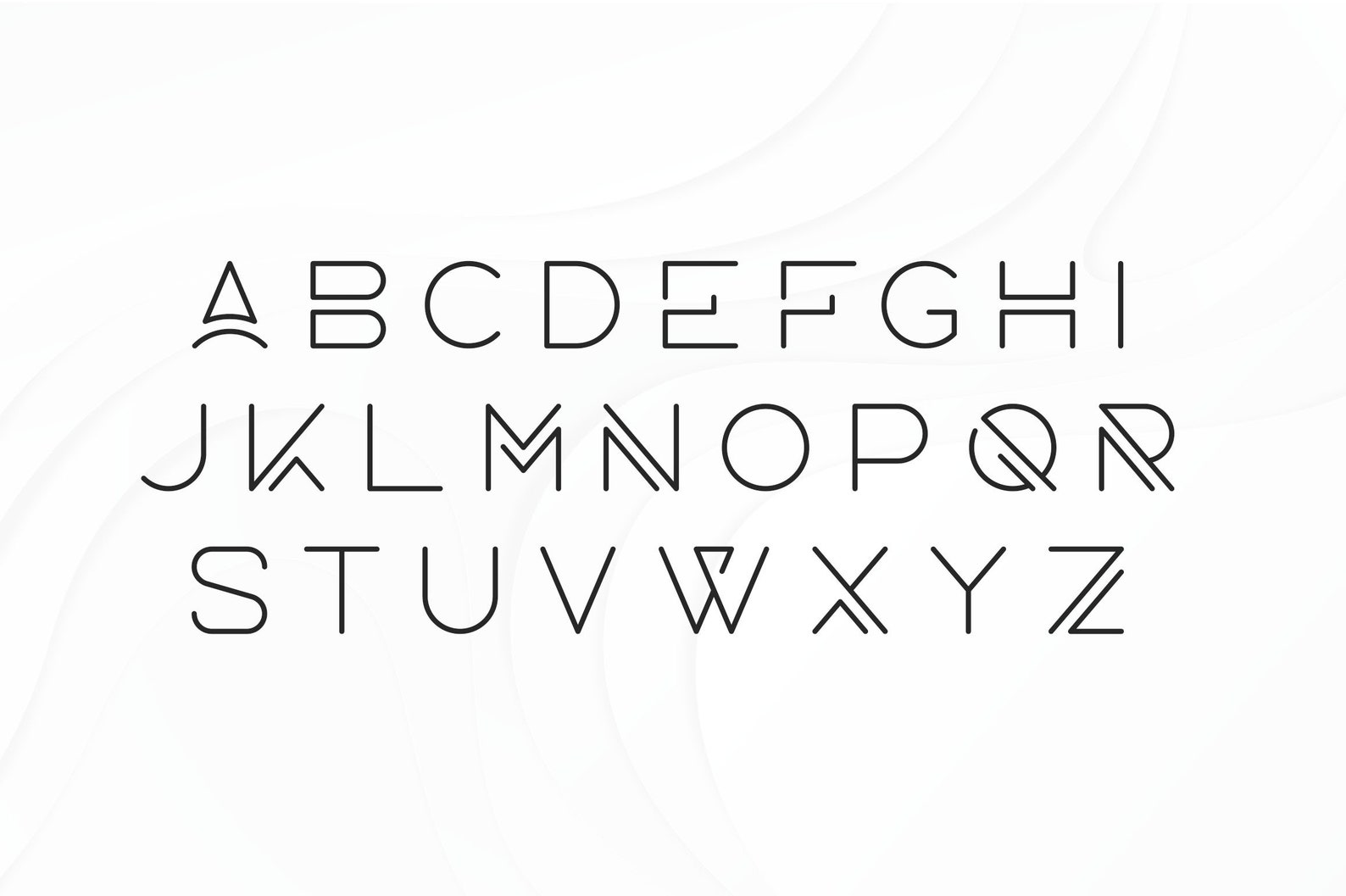 Inertia Logo Typeface – Futuristic Sans With 5 Weights, Alternate ...