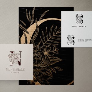 Sylvan Floral Logos - Fonts Included - Etsy