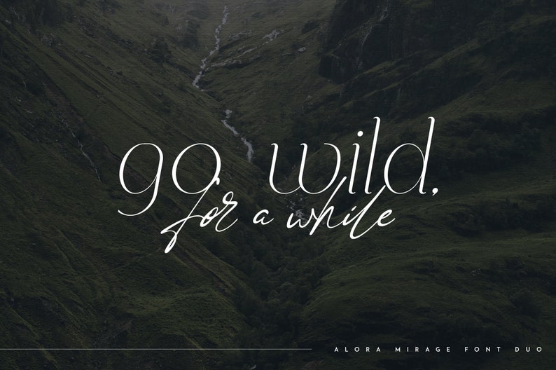 Alora & Mirage Modern Font Duo - Etsy