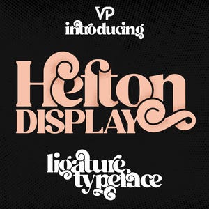 Hefton - Ligature Display Typeface, Retro Font, Logo Font, Branding ...