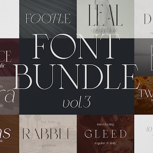 Font Bundle Vol.3 - 30 Fonts - Etsy