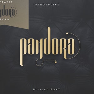 Pandora Display Font - Etsy