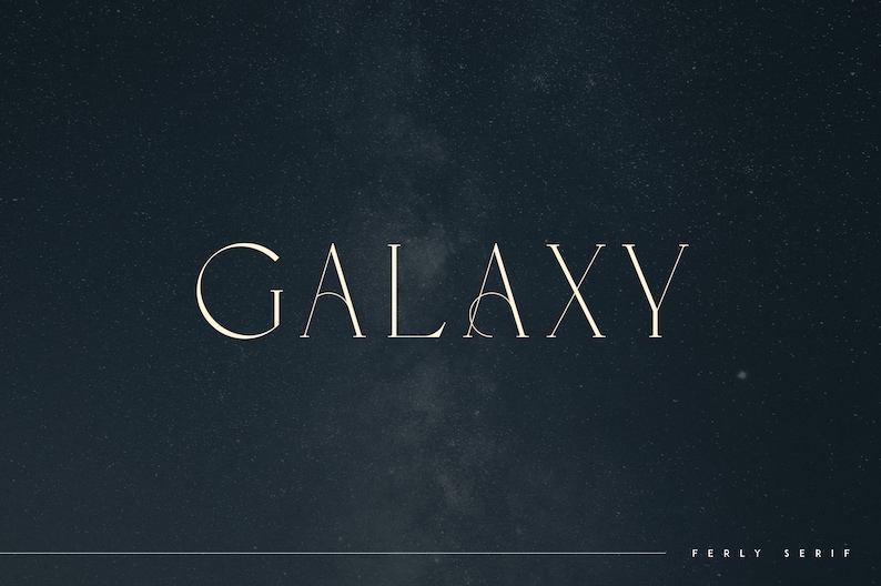 Ferly Elegant Serif Font Luxury High-contrast Typeface With ...
