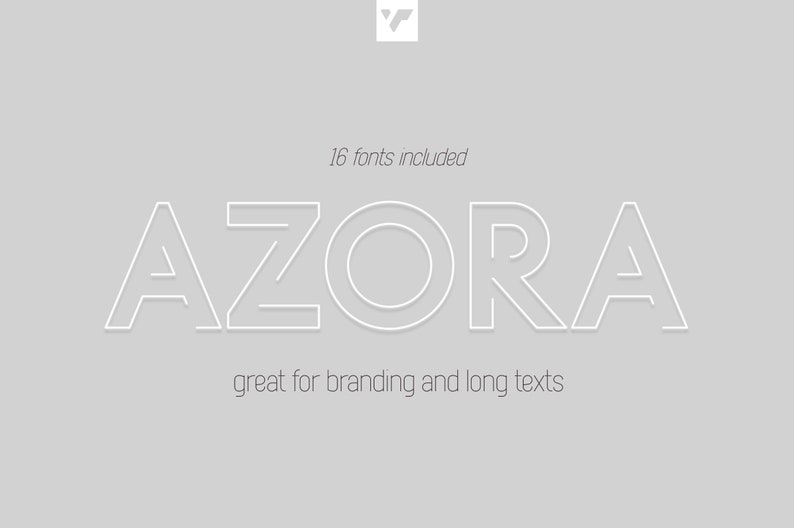 Azora Typeface for Branding and Text - Etsy